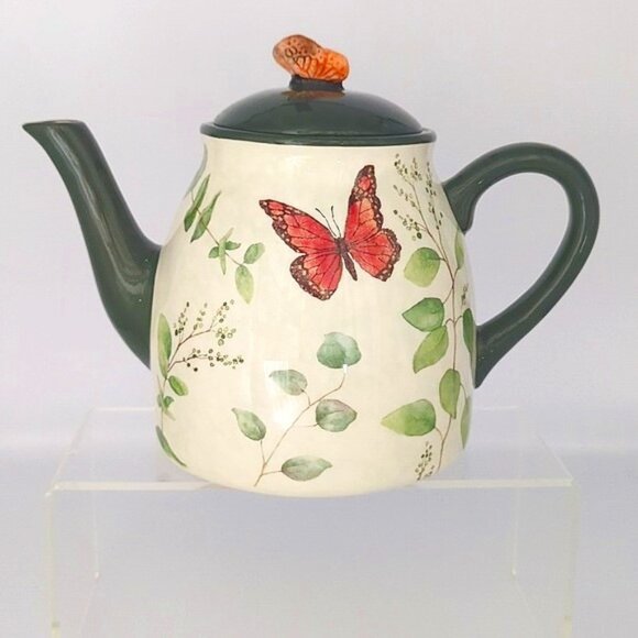 Cracker Barrel | Dining | Cracker Barrel Garden Teapot Earthenware ...